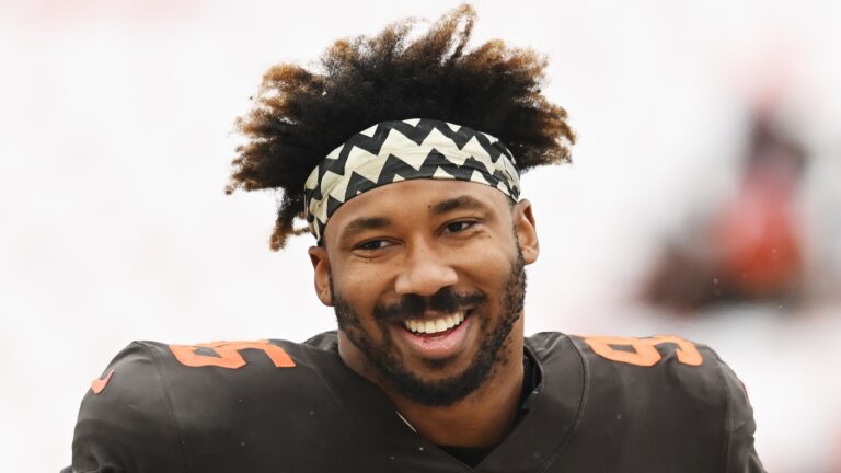 Myles Garrett is taking a pay cut to join Rams