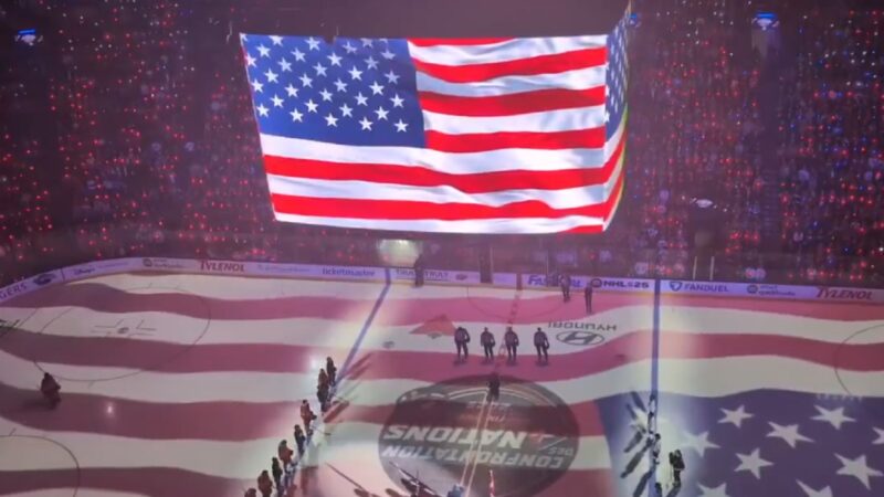 Canada fans boo US national anthem before 4 Nations game