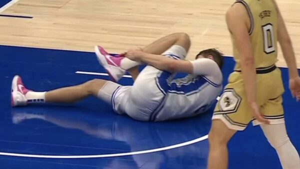 Cooper Flagg leaves in wheelchair after suffering injury