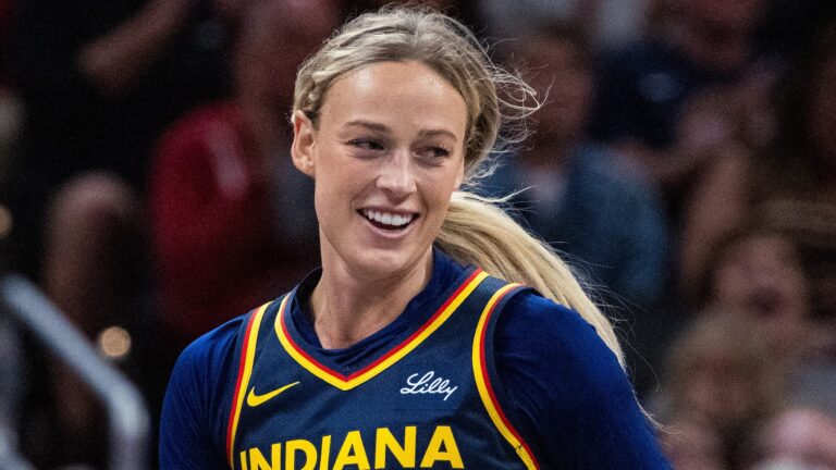 Sophie Cunningham responds after taking shot to head