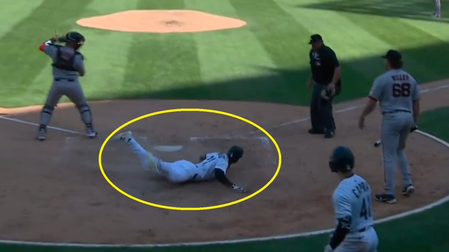 White Sox player costs team a run by failing to touch home plate
