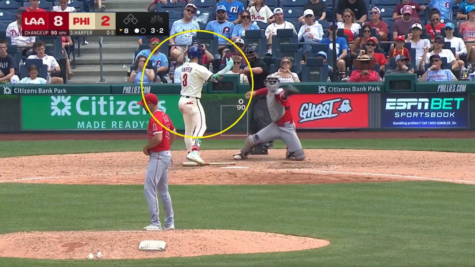 Bryce Harper got away with disrespectful move toward umpire