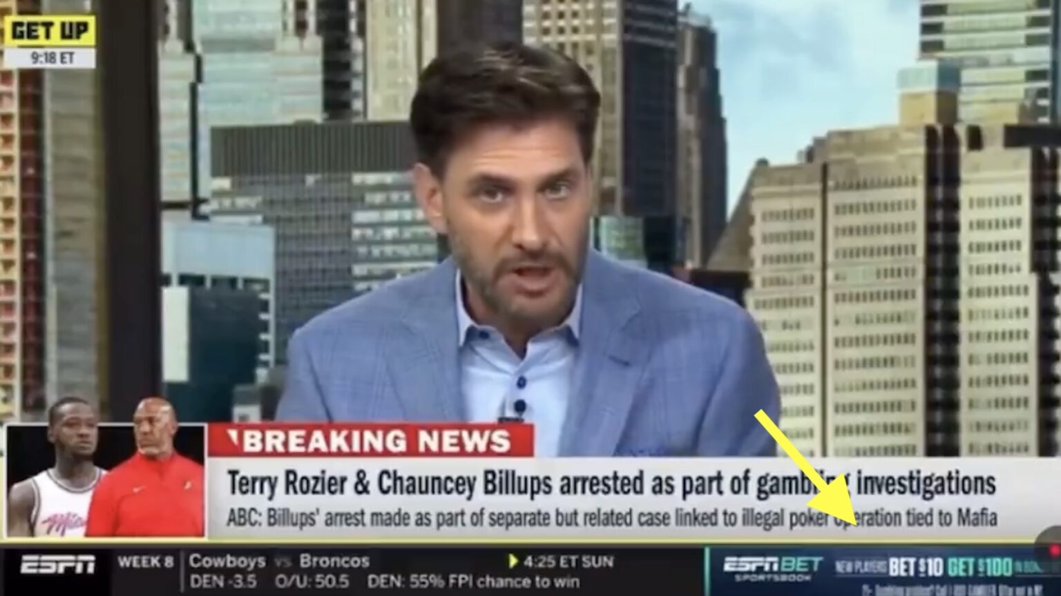 ESPN caught removing an on-screen graphic during NBA gambling talk