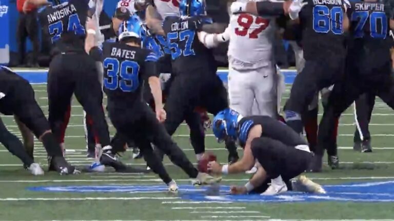 Jake Bates’ game-tying field goal had everyone in disbelief