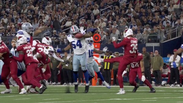 Cowboys score touchdown after Cardinals' punt hits defender in the face
