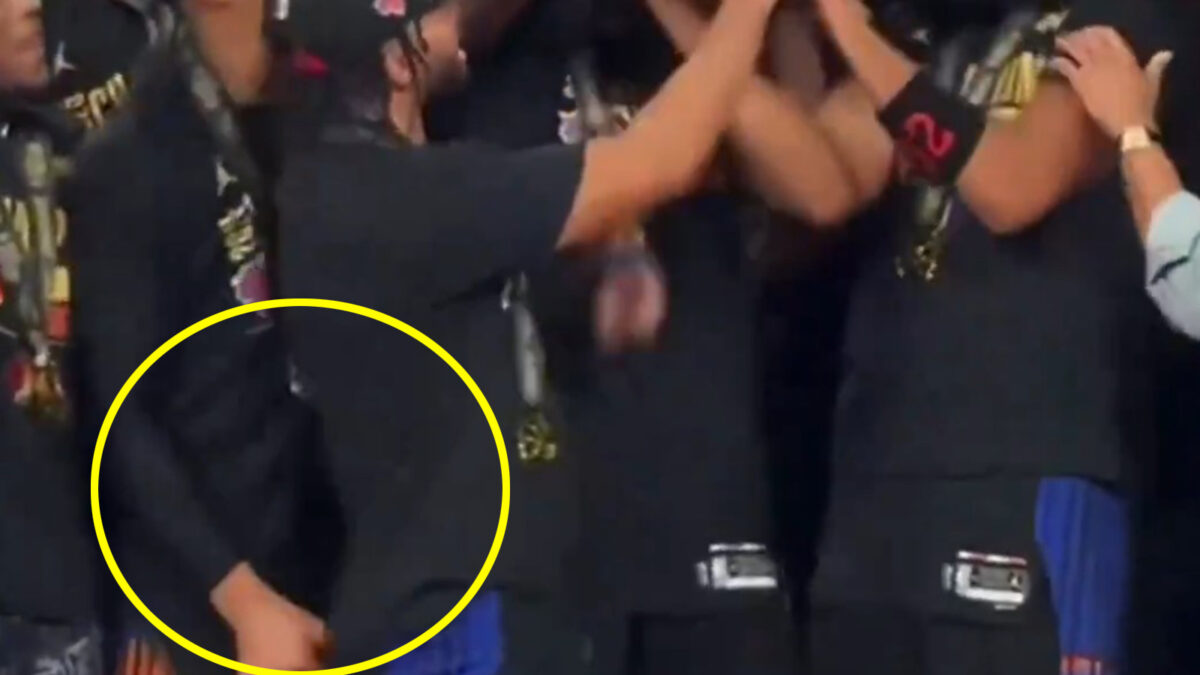 Josh Hart’s bizarre Jalen Brunson moment during NBA Cup celebration ...