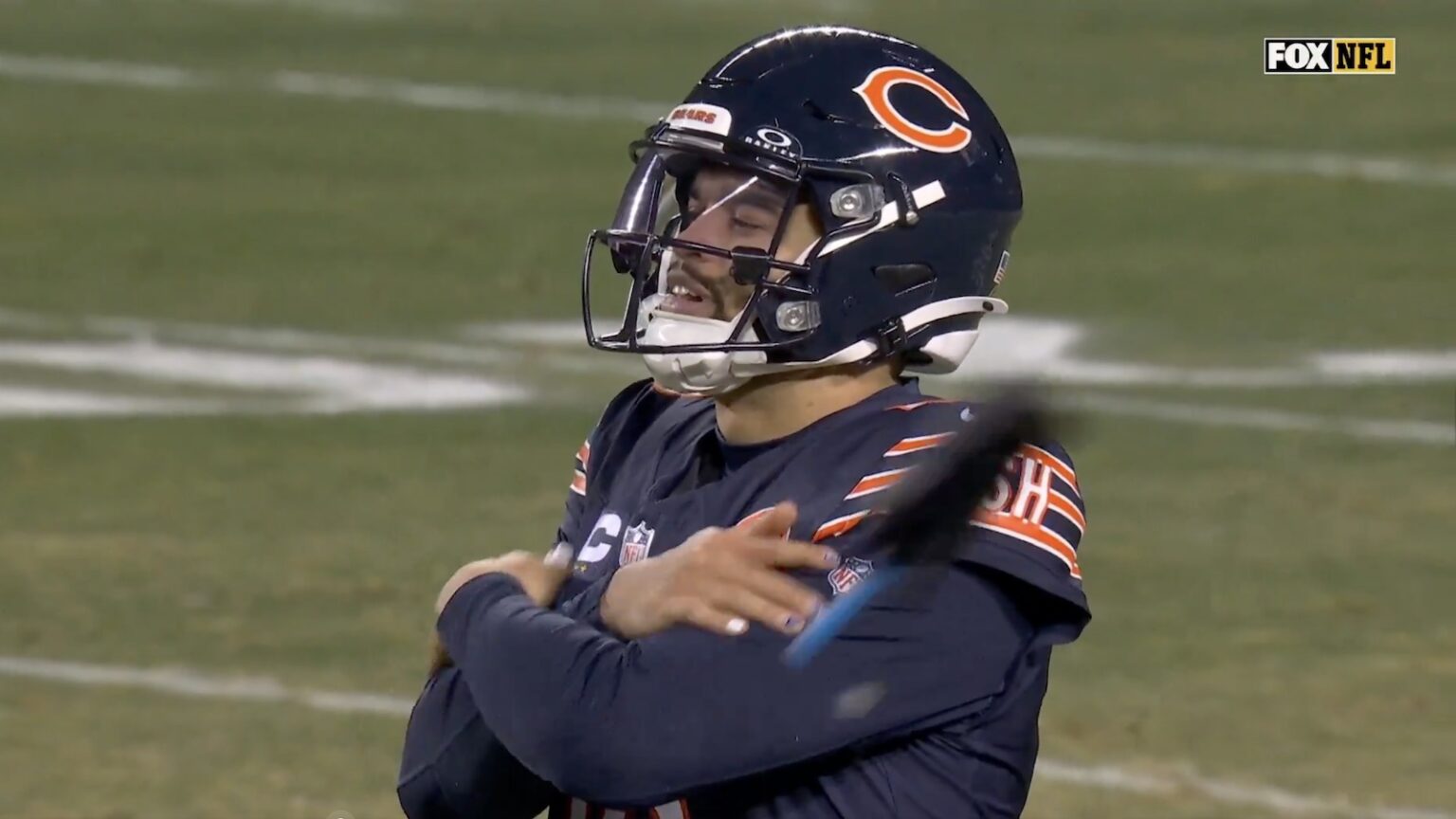 Caleb Williams pulled a Steph Curry with icy reaction to his game ...