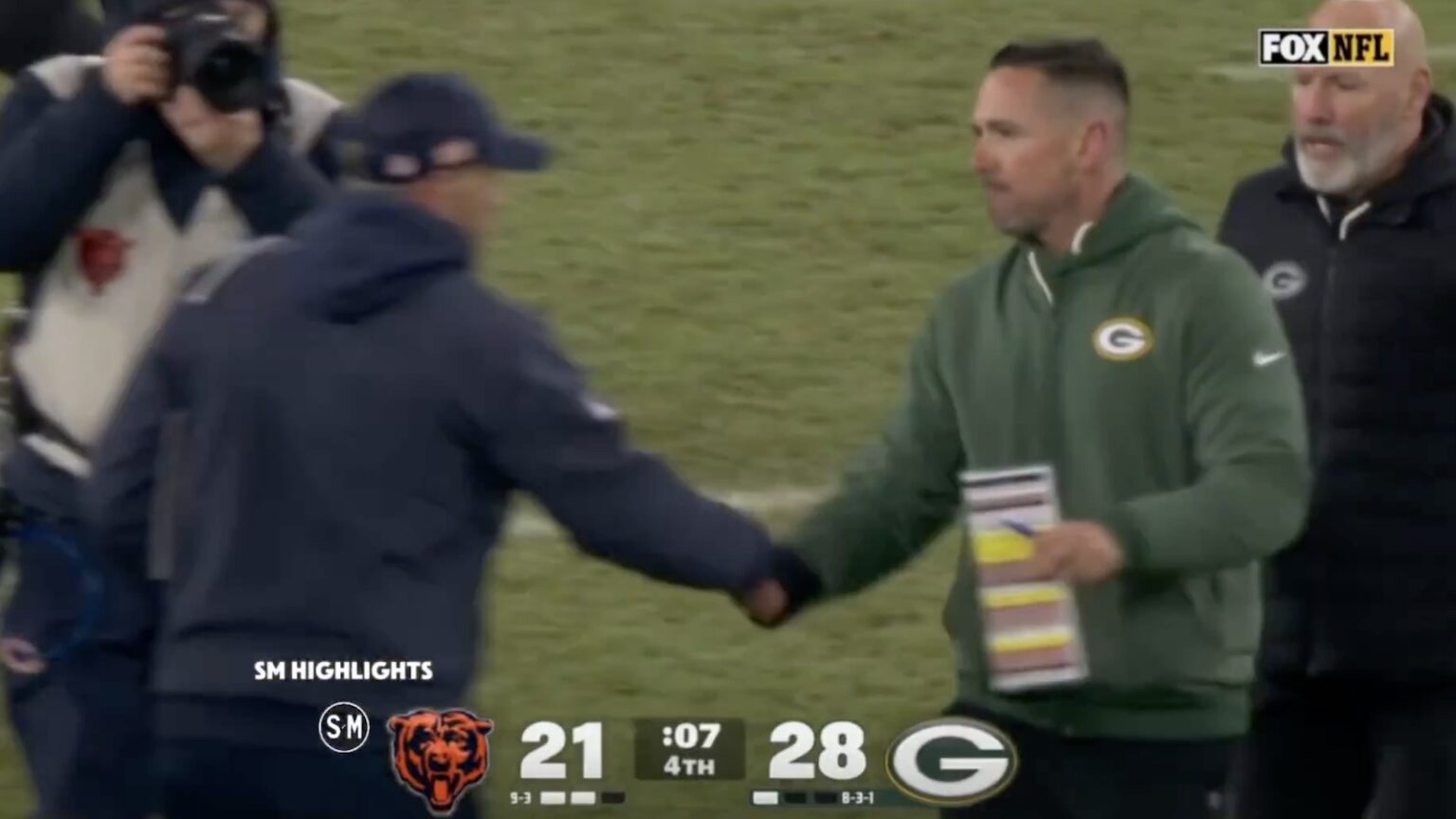 Ben Johnson, Matt LaFleur had the iciest handshake after Packers beat Bears