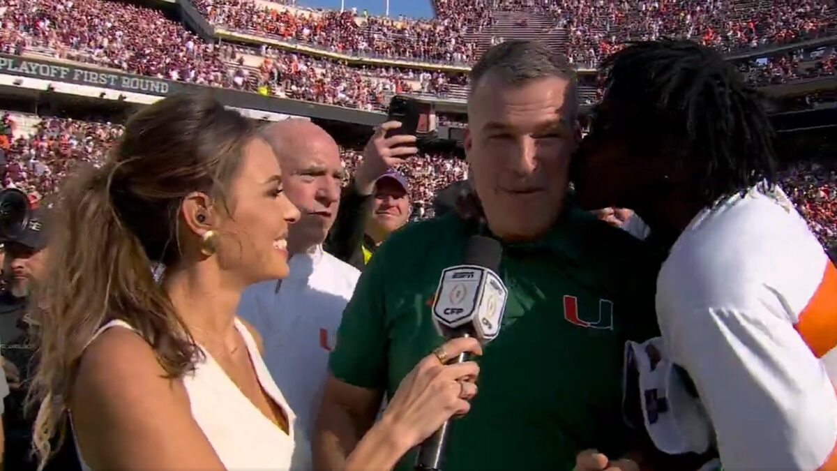 Michael Irvin was going nuts during Miami's playoff game