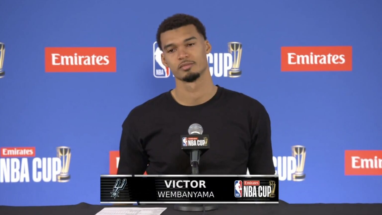 Victor Wembanyama shared emotional news after Spurs lost NBA Cup title game