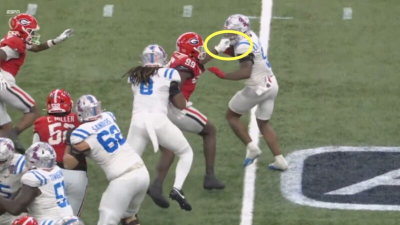 Ole Miss got screwed by blatant missed call against Georgia