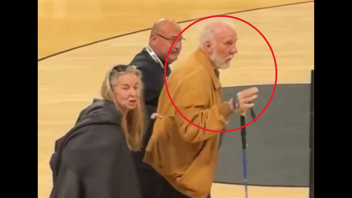 Gregg Popovich looks frail in a rare public appearance