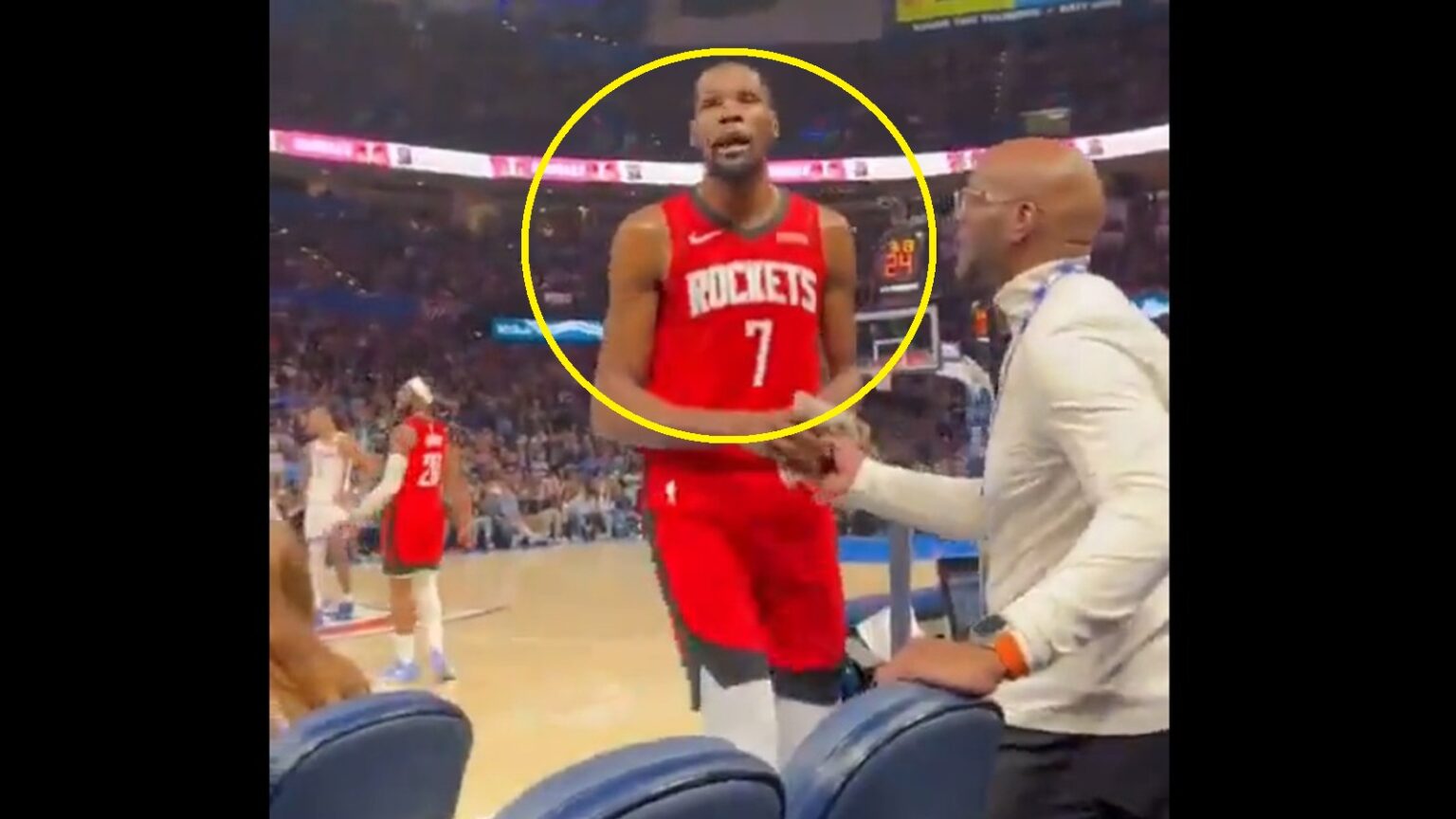 Video shows Kevin Durant getting into it with a Thunder fan