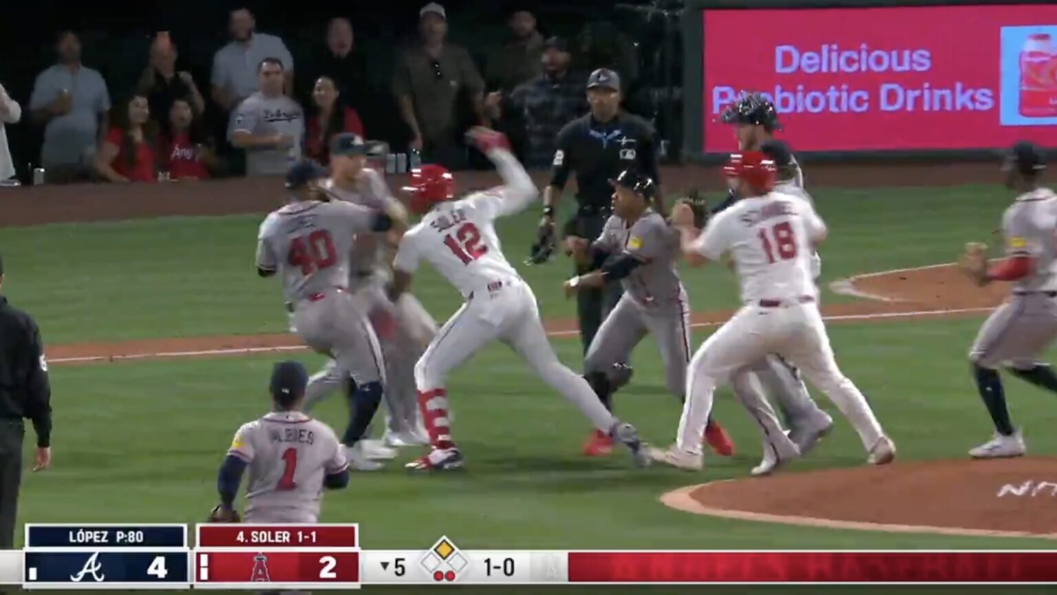 MLB hands down suspensions from Angels-Braves brawl