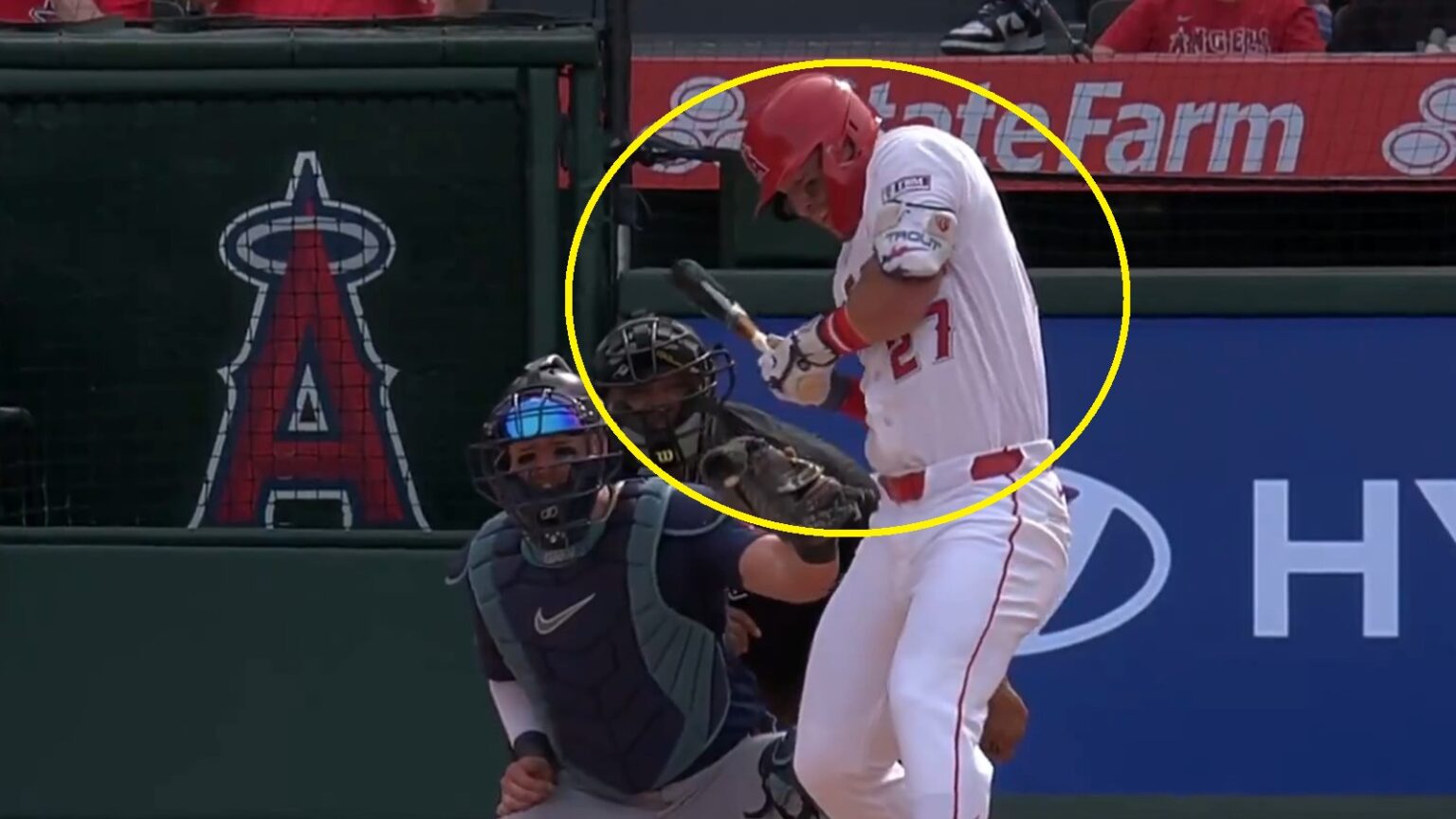 Mike Trout fumes at the Mariners after getting injured on HBP