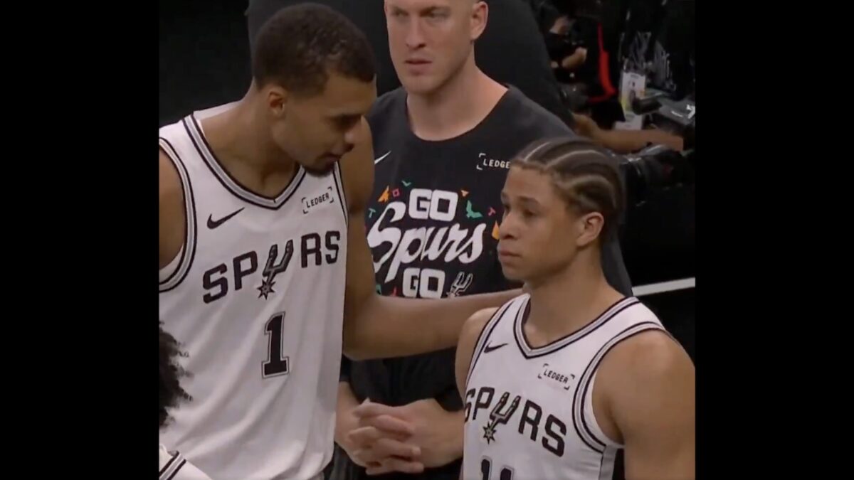 Spurs rookie looked like he was crying after getting yelled at in Game 4